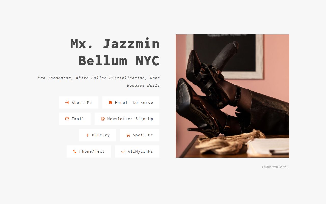 Mx. Jazzmin Bellum NYC